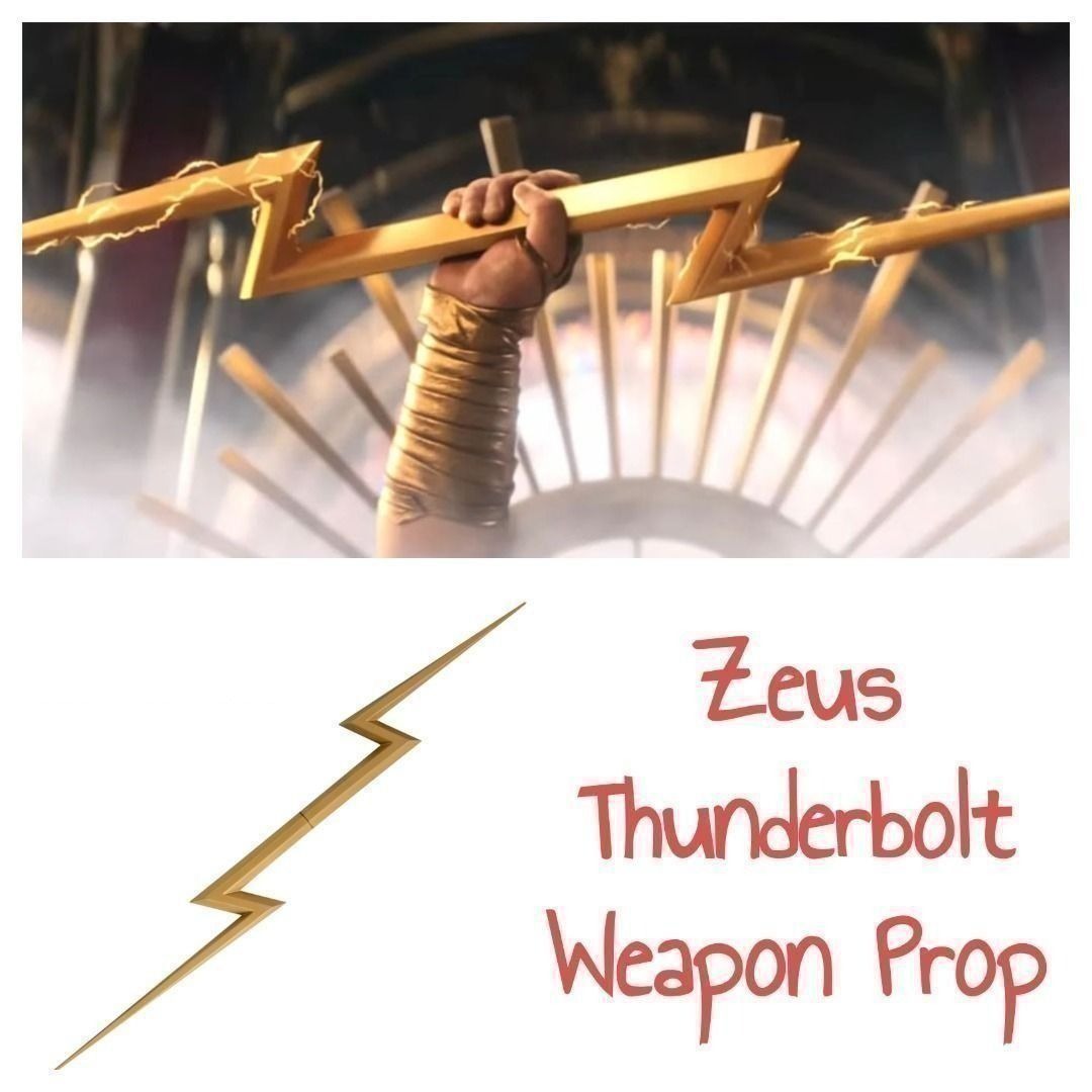 Zeus Thunderbolt Weapon Prop, Hobbies & Toys, Toys & Games on Carousell