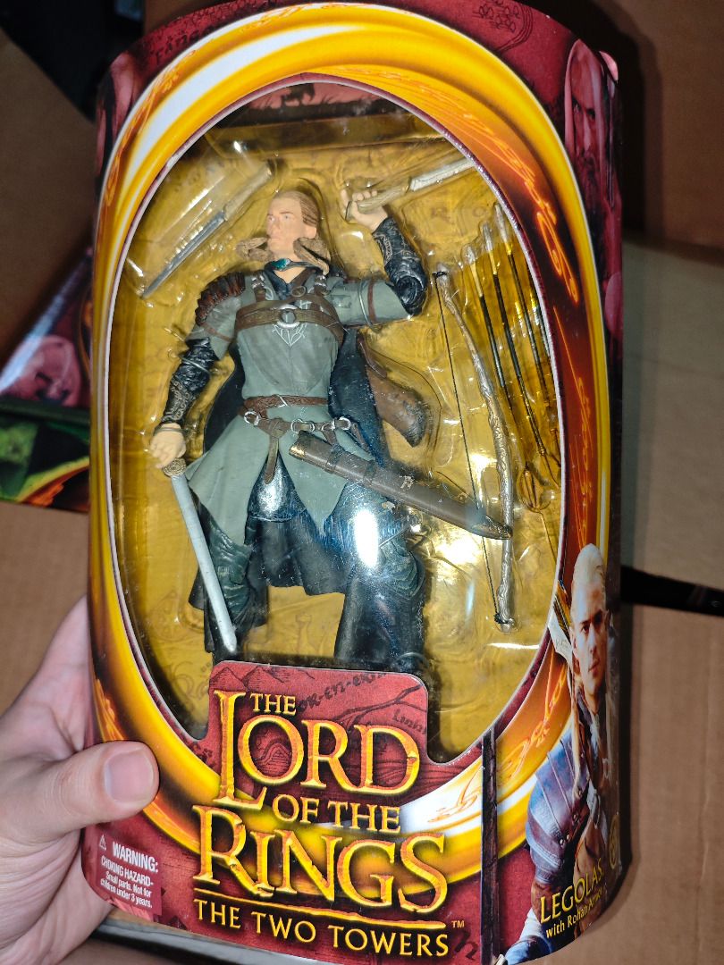 2002 TOY BIZ LORD OF THE RINGS THE TWO TOWERS LEGOLAS with ROHAN ARMOR ...