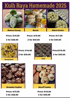 Kueh Raya 2025, Food & Drinks, Homemade Bakes on Carousell