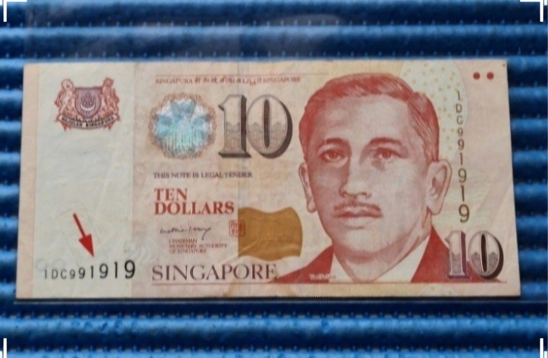 9H9T 991919 Singapore Portrait Series President Yusof Ishak $10 Note 1 ...