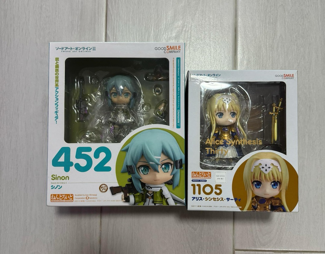 日版 全新未開 GSC 黏土人 452 詩乃 刀劍神域 SAO Sword art online sinon 1105 Alice Synthesis Thirty 愛麗絲 刀劍神域 尤吉歐 ...
