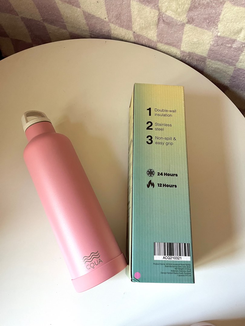 Acquabottles Earth double wall insulated, Furniture & Home Living ...