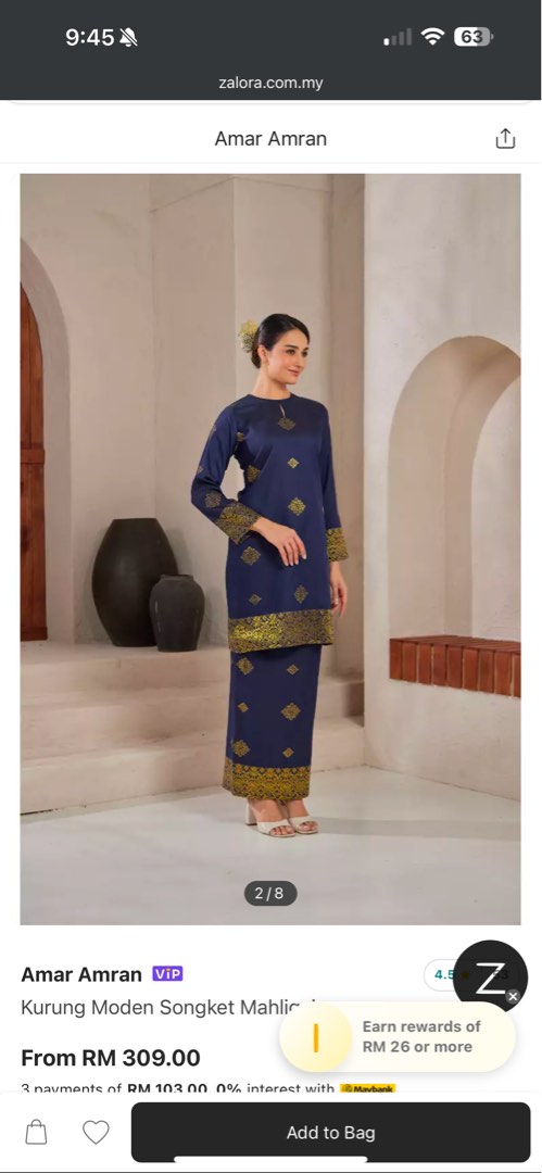 AMAR AMRAN KURUNG SONGKET, Women's Fashion, Muslimah Fashion, Baju Kurung & sets on Carousell