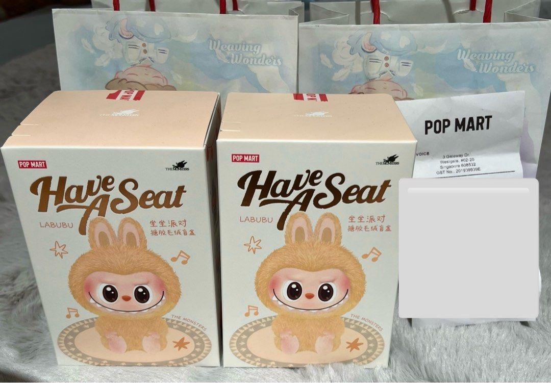 Authentic Labubu have a seat (Sealed with original receipt product ...