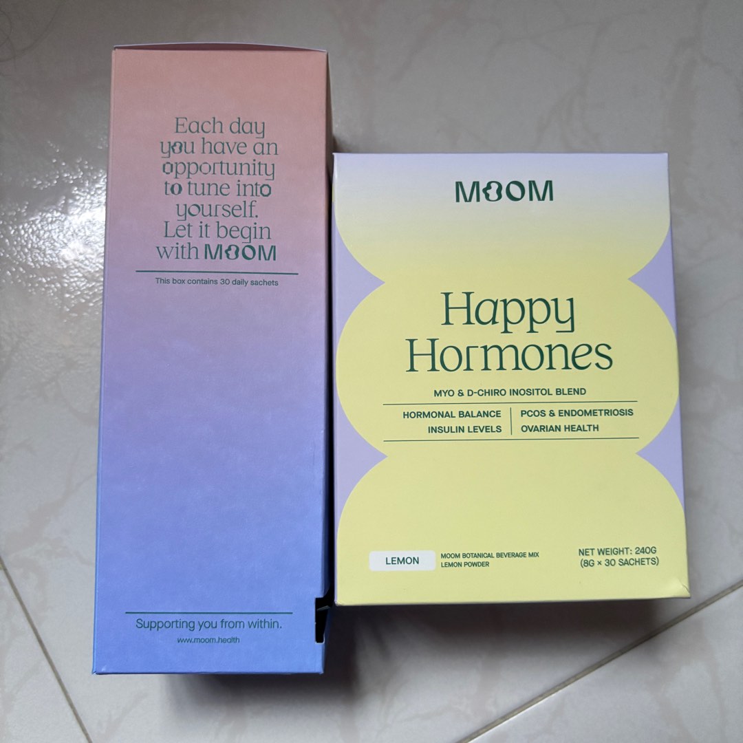 BNIB MOOM HEALTH Happy Hormones & Personalised 30 Day Pack (Vit B ...