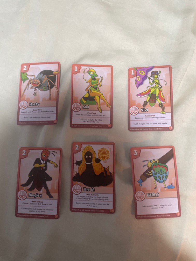 book bugs cards, Hobbies & Toys, Toys & Games on Carousell