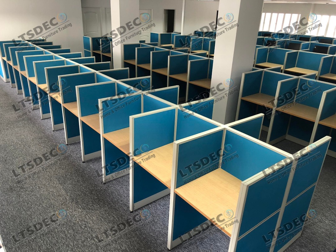 BPO CALL CENTER TABLE OFFICE PARTITION, Furniture & Home Living, Office ...