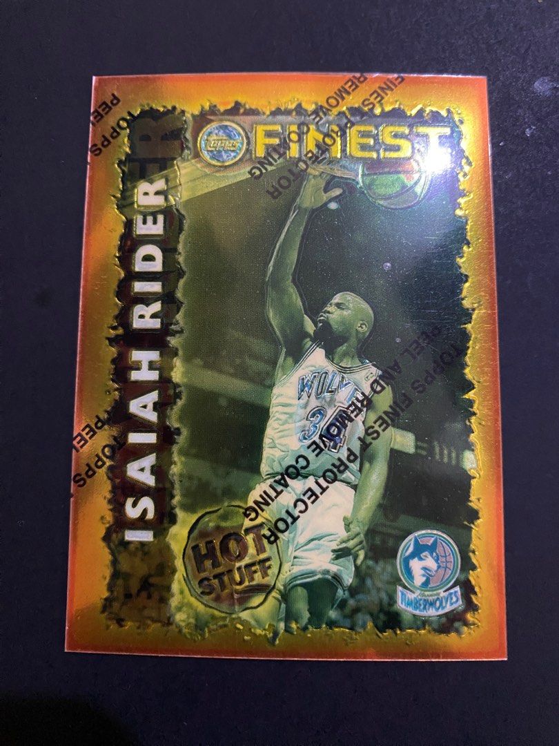 Isaiah Rider 1995-96 Topps Finest - Hot Stuff #HS 14 Basketball Cards ...