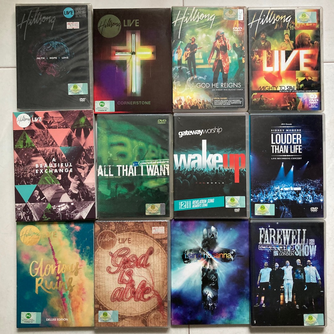 Christian Worship DVDs (Box of 12) - Hillsong, Planetshakers, Gateway ...