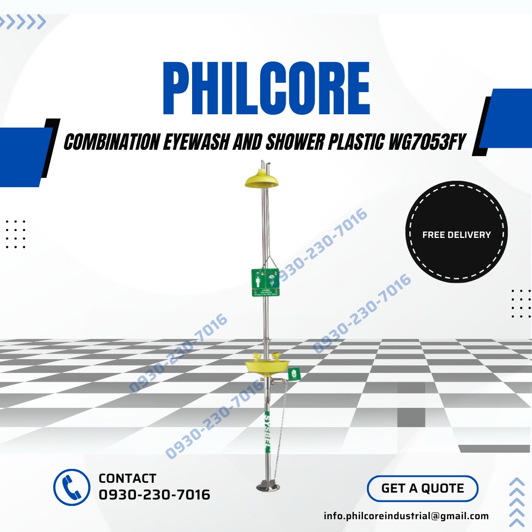 Combination Eyewash and Shower Plastic Wg7053fy, Eyewash and shower ...