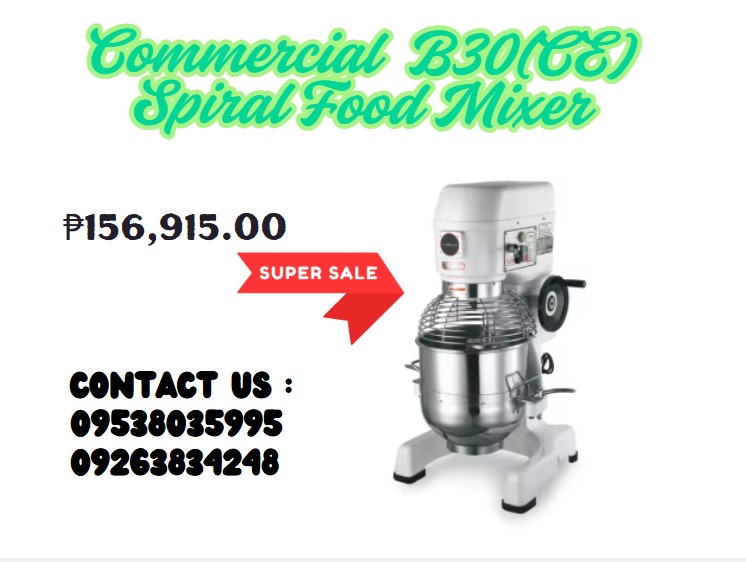 Commercial B30(CE) Spiral Food Mixer, Commercial & Industrial ...