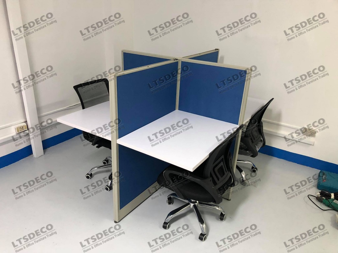 CROSS TYPE WORKSTATION CUBICLE | OFFICE PARTITION | OFFICE FURNITURE ...