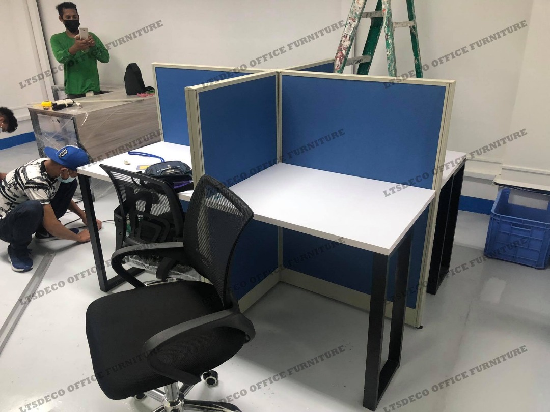 CROSS TYPE WORKSTATION CUBICLE | OFFICE PARTITION | OFFICE FURNITURE ...