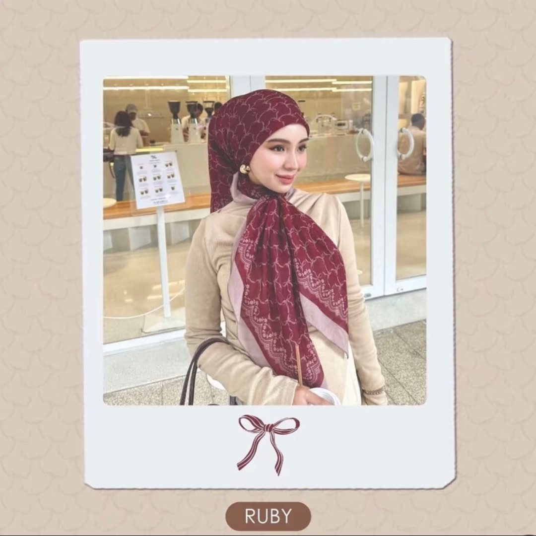 Deara Mariposa Ruby, Women's Fashion, Muslimah Fashion, Hijabs on Carousell