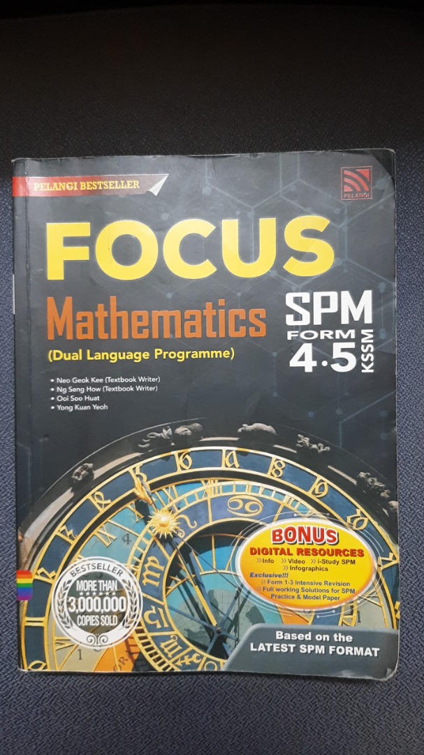 FOCUS MATHEMATICS KSSM SPM FORM 4,5, Hobbies & Toys, Books & Magazines, Textbooks on Carousell