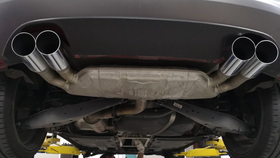 Full cat back Eisenmann Exhaust System for VW Scirocco 1.4TSI. ( QUAD ...