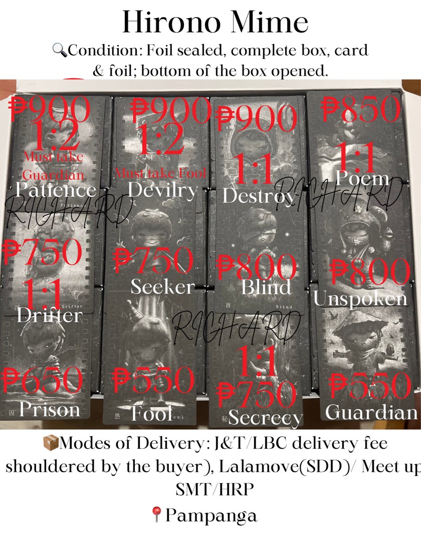 Hirono Mime - Patience / Seeker / Prison / Devilry / Destroy / Poem ...