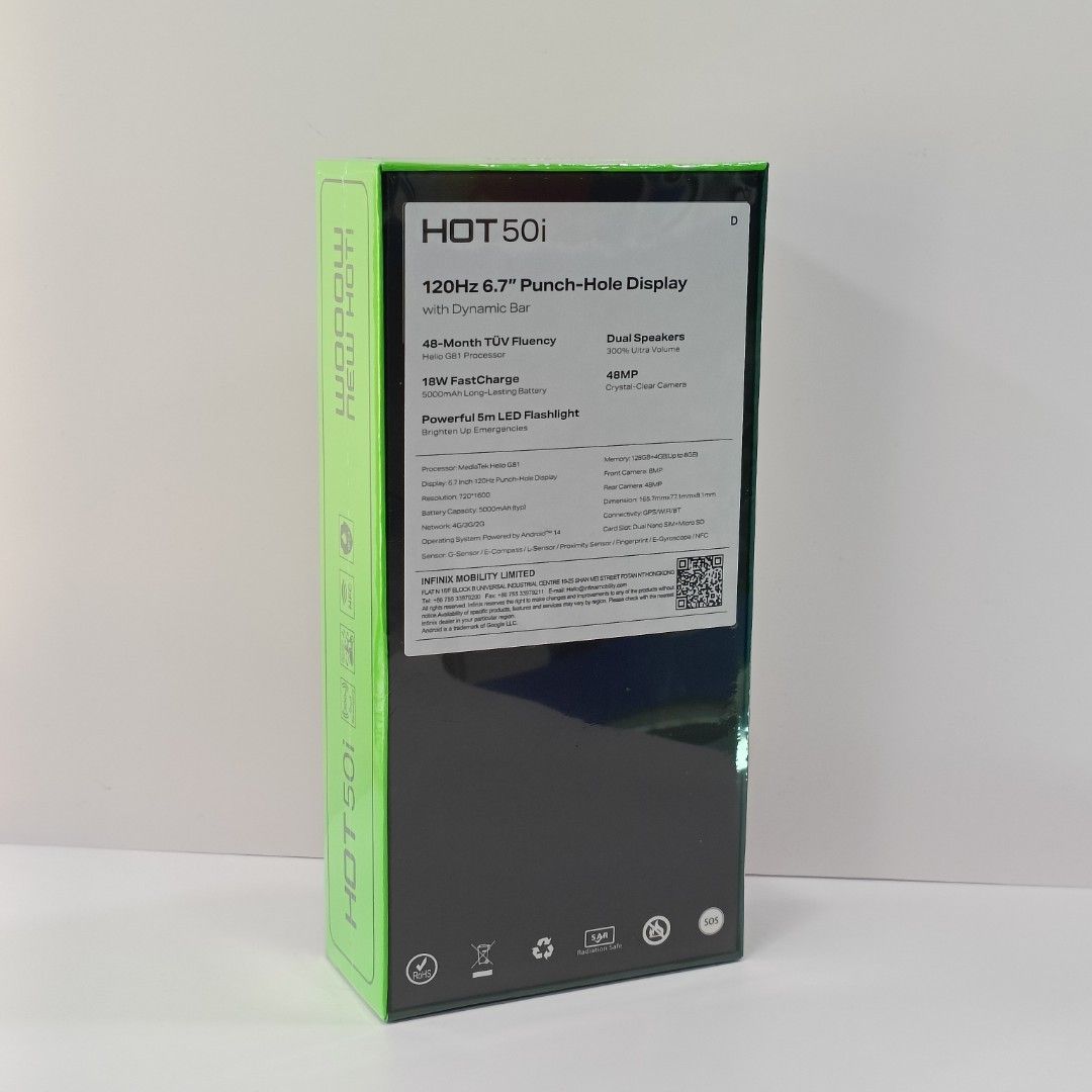 Infinix Hot 50i Titanium Grey 128GB, Mobile Phones & Gadgets, Mobile ...