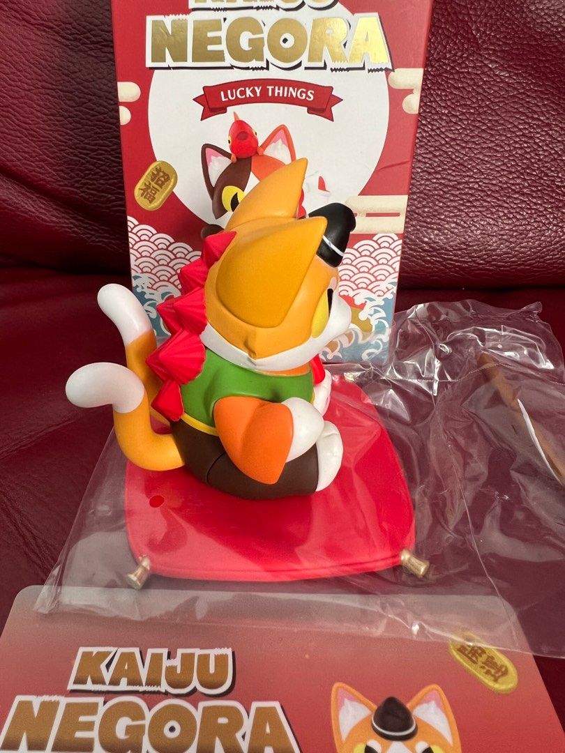 Kaiju Negora Cat Lucky Things / Miao Ling Dang Cat popmart Labubu Molly ...
