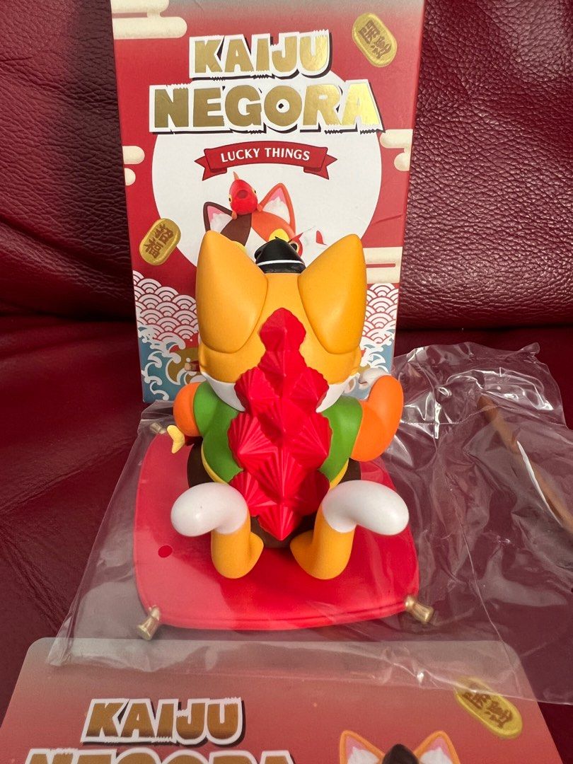 Kaiju Negora Cat Lucky Things / Miao Ling Dang Cat popmart Labubu Molly ...