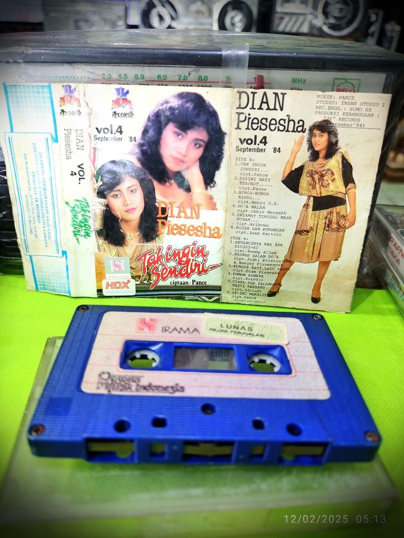 Kaset pita ori DIAN PISESHA 1984 JK Revords, Musik & Media, CD, DVD ...