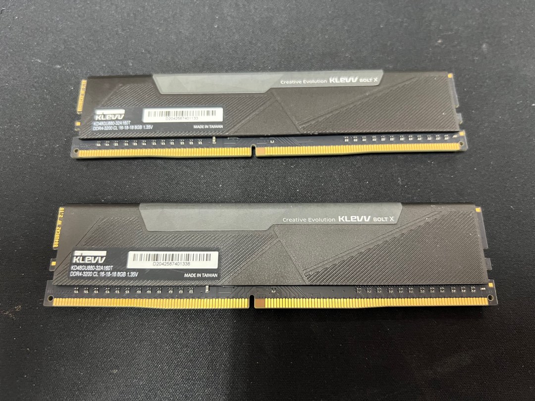 Klevv Bolt X Low Profile DDR4 RAM 3200hz 16GB (8GBx2), Computers & Tech ...