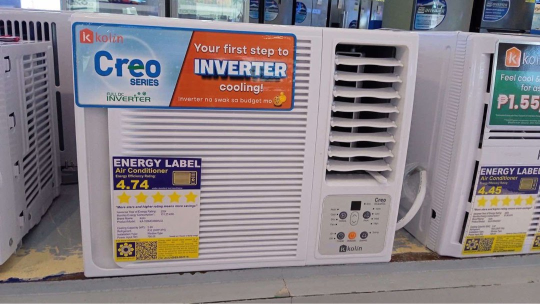 KOLIN CREO SERIES WINDOW TYPE INVERTER AIR CONDITIONER, TV & Home ...