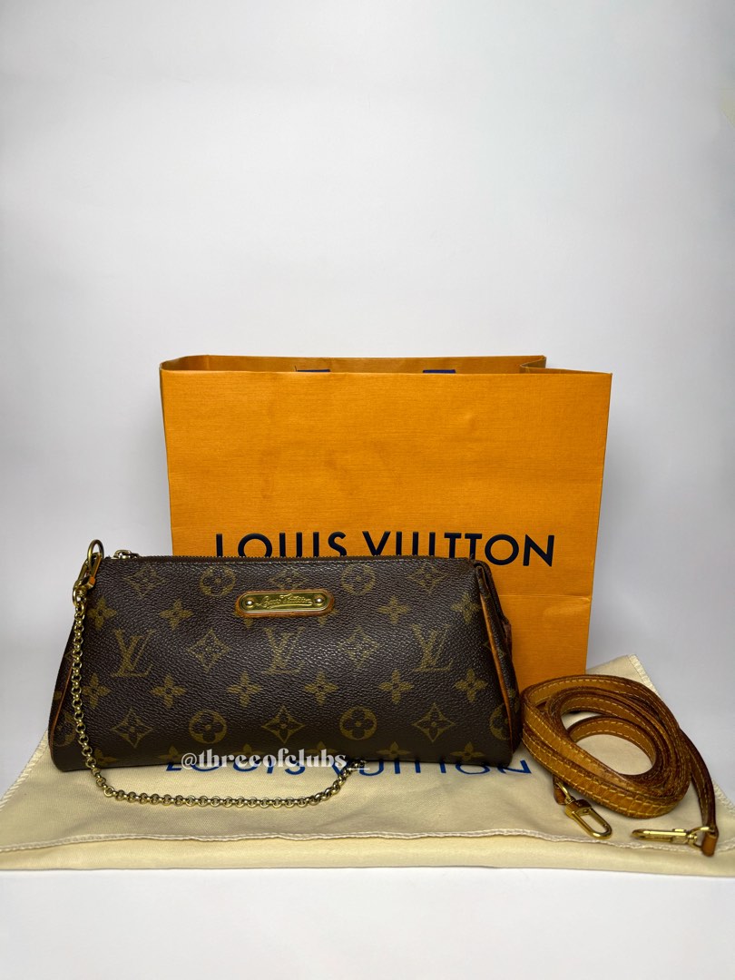Louis Vuitton Eva Monogram Pochette, Luxury, Bags & Wallets on Carousell