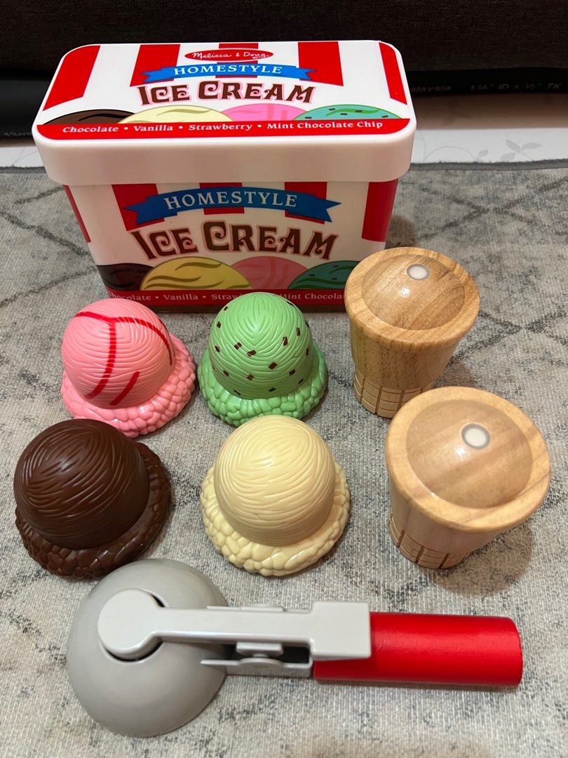 Melissa and Doug Stack Ice Cream Cone Magnetic (Complete), Hobbies ...