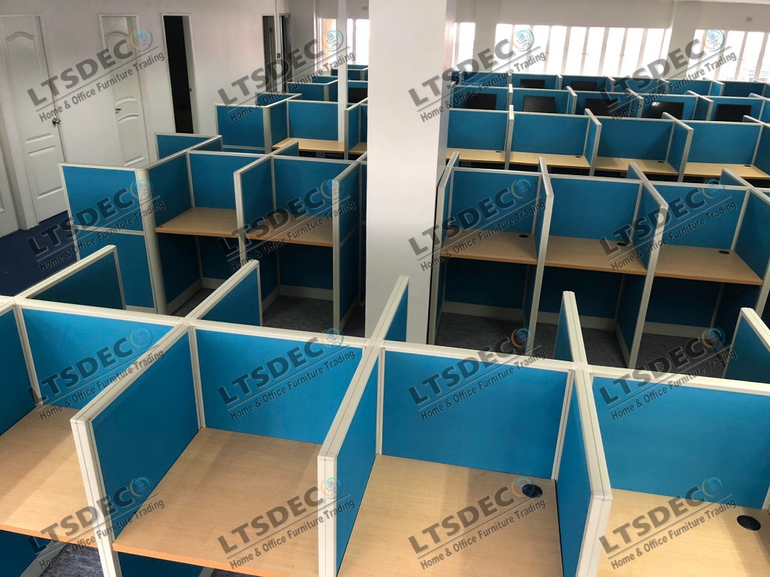 MODULAR TABLE WORKSTATION LINEAR CUBICLES OFFICE PARTITION, Furniture ...