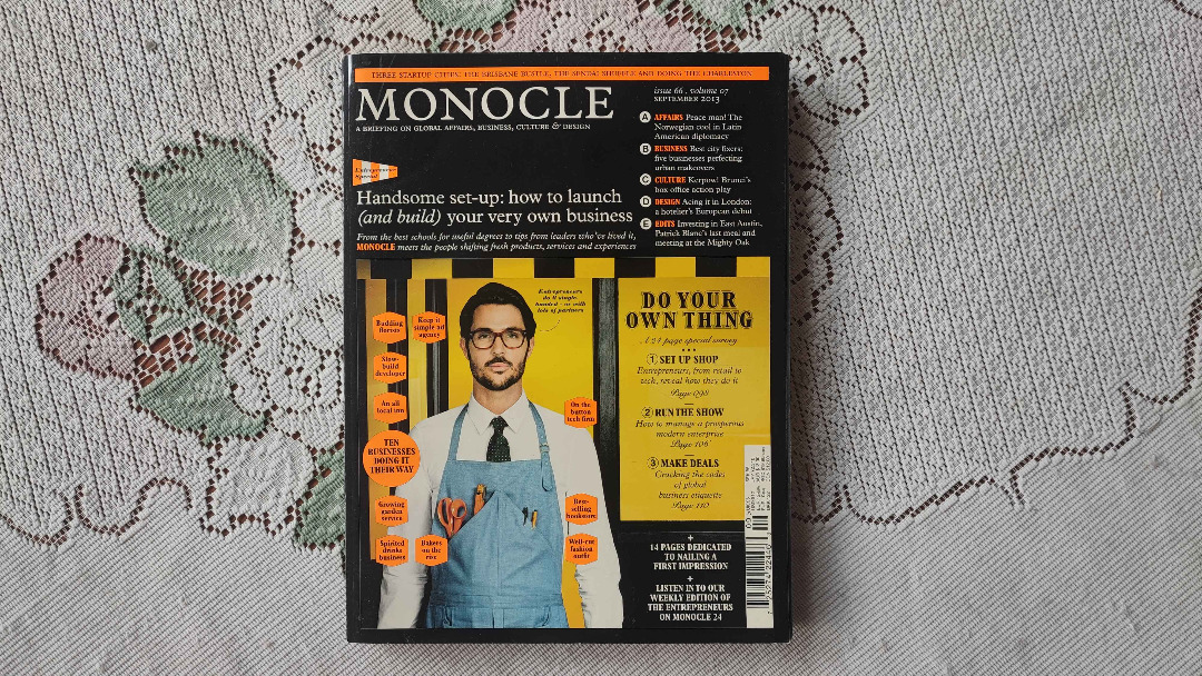 Monocle September 2013 Issue 66 Vol. 07 - Entrepreneur Special Handsome set-up Majalah Magazine ...