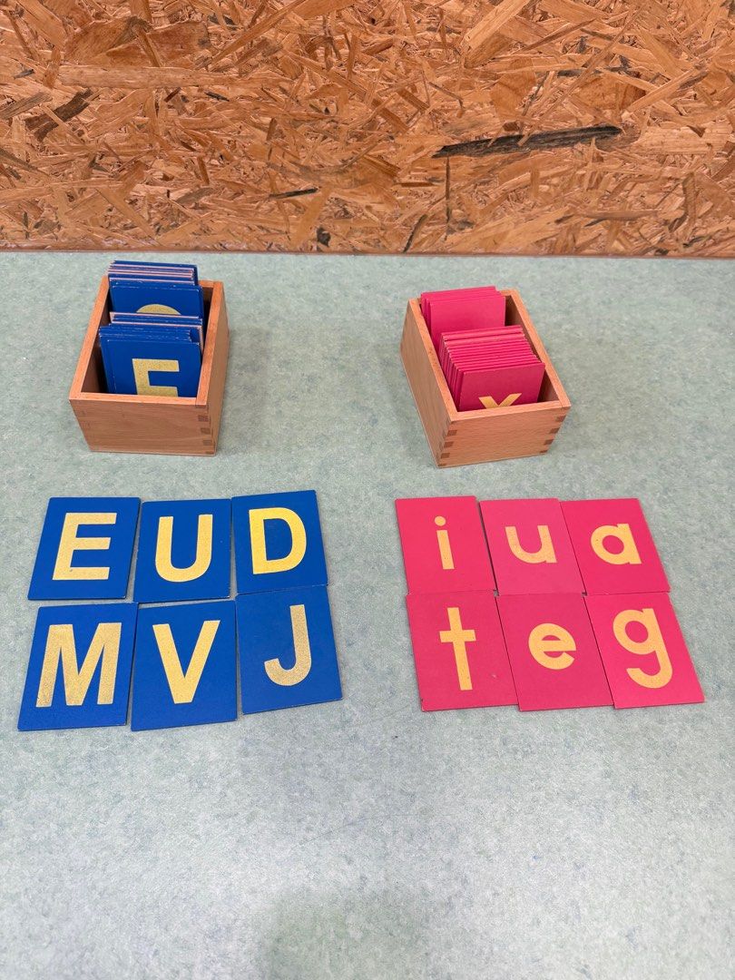 Montessori Sandpaper Alphabet, Hobbies & Toys, Toys & Games on Carousell