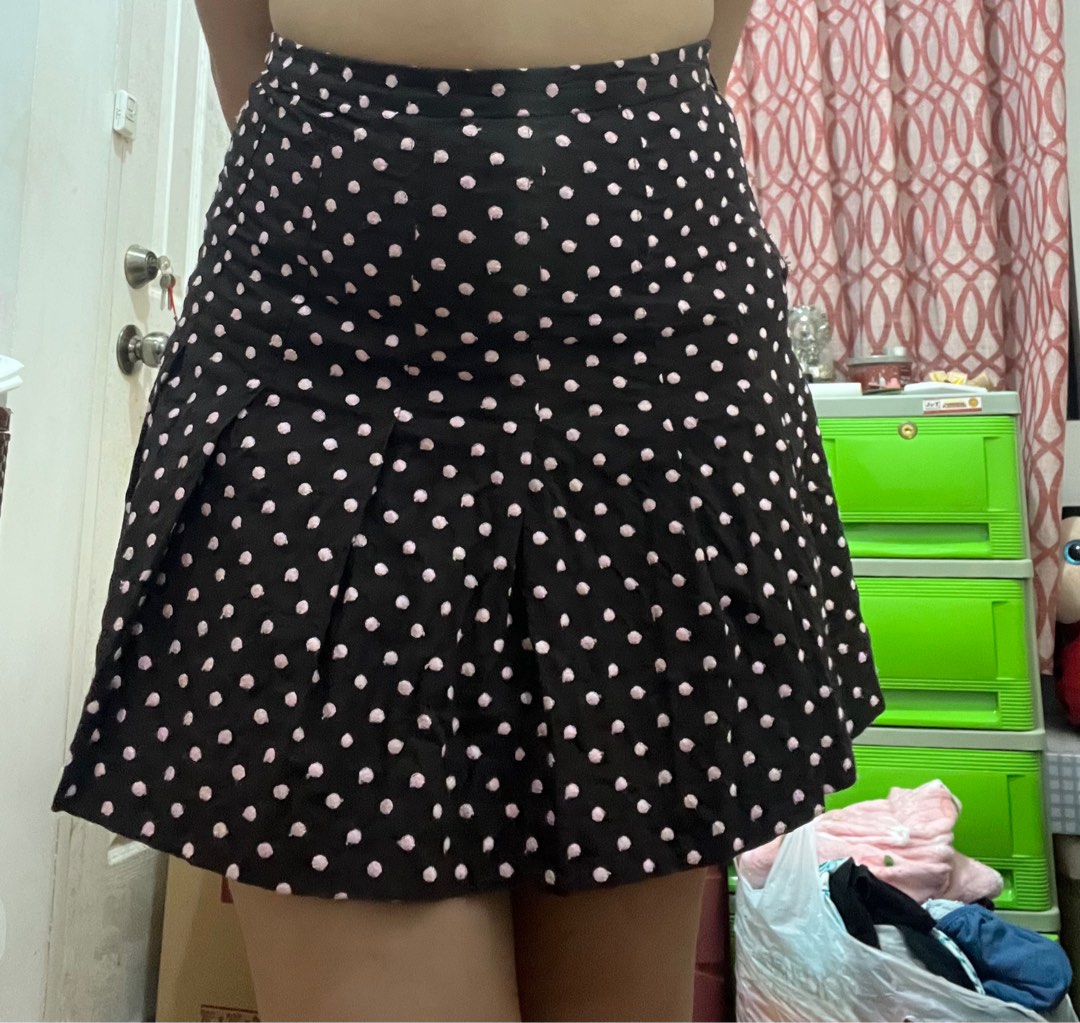Neopolitan Polka Dots Skirt Y2K Vintage Coquette Balletcore Mori Kei ...