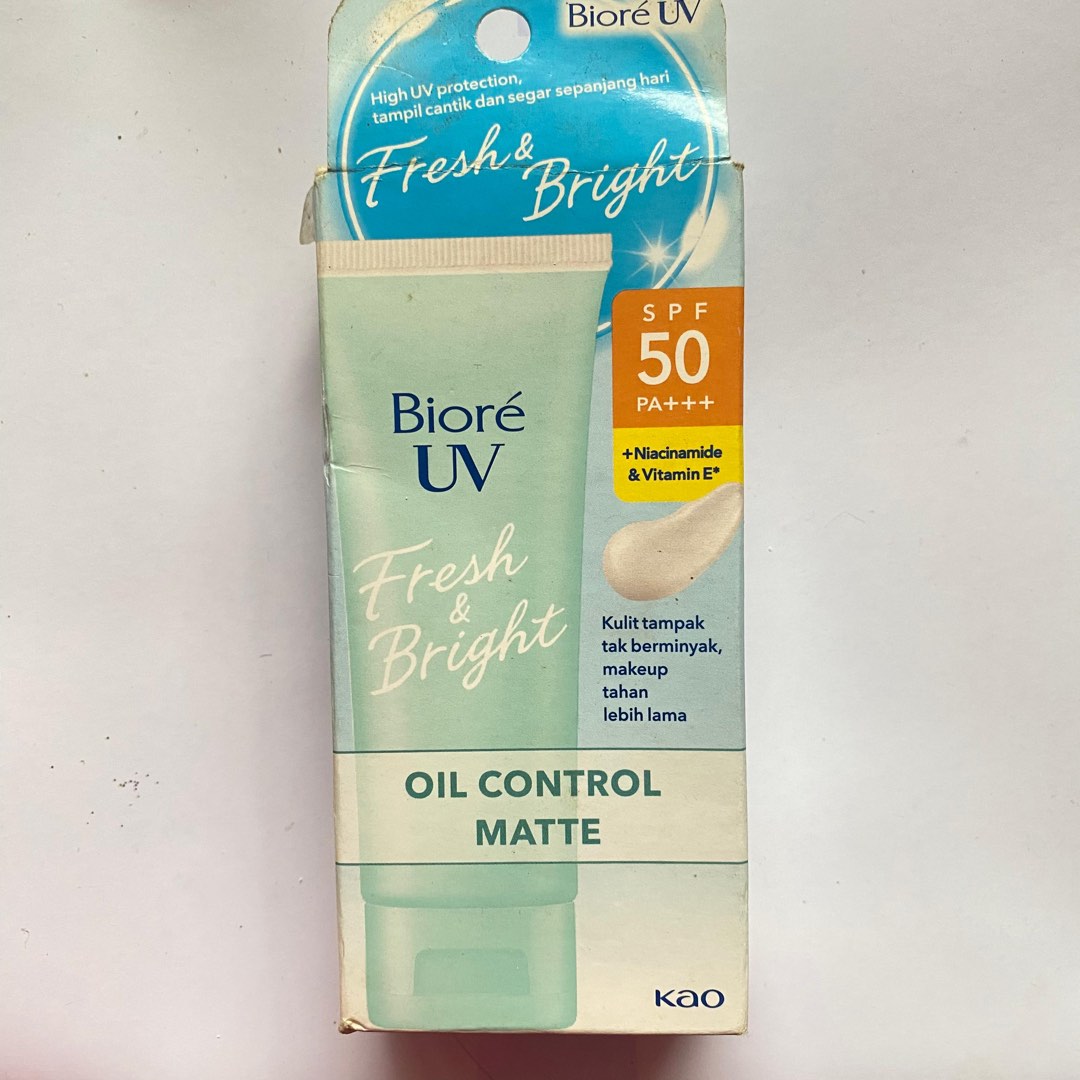 [NEW] Biore UV Fresh&Bright Oil Control Matte Sunscreen SPF 50 PA ...