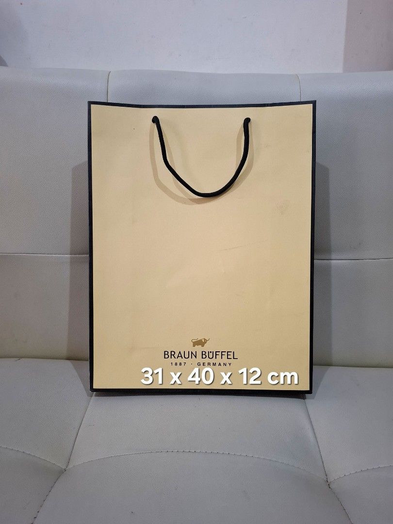 Paper Bag braun buffel medium original / paperbag braun buffel asli ...