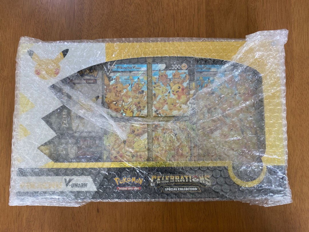 Pikachu V Union Pokemon TCG Celebrations Special Collection Box ...