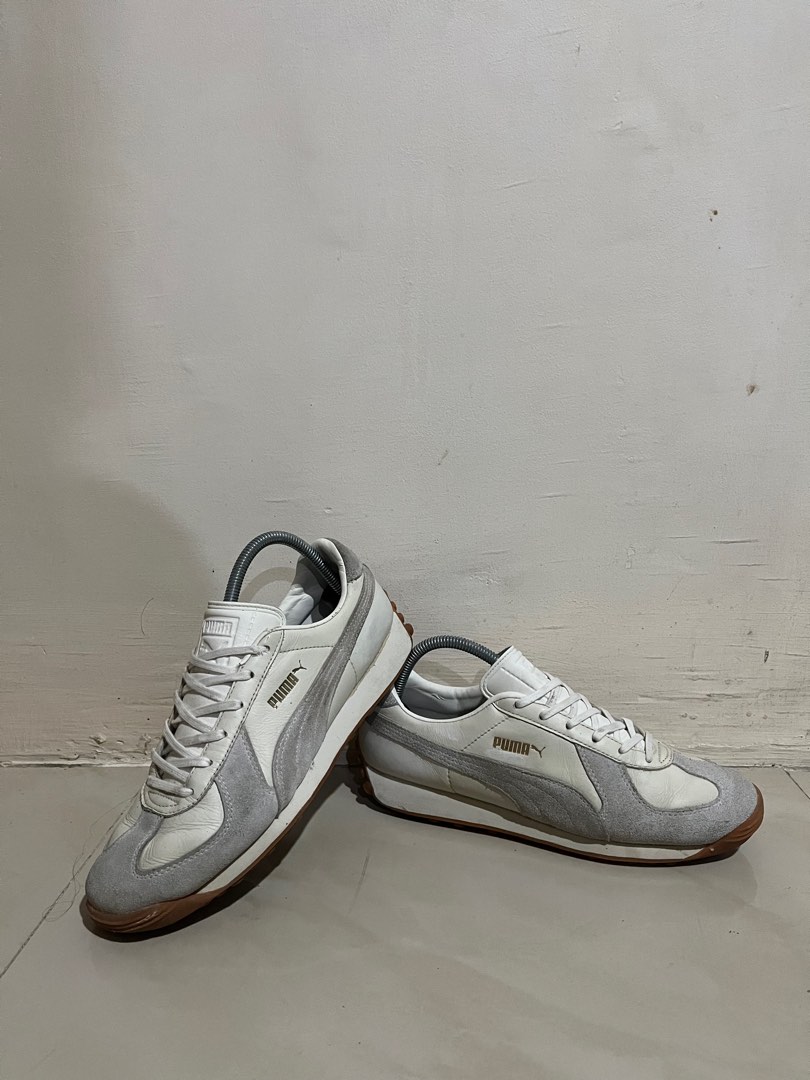 Puma suede cream sneakers, Men's Fashion, Footwear, Sneakers on Carousell