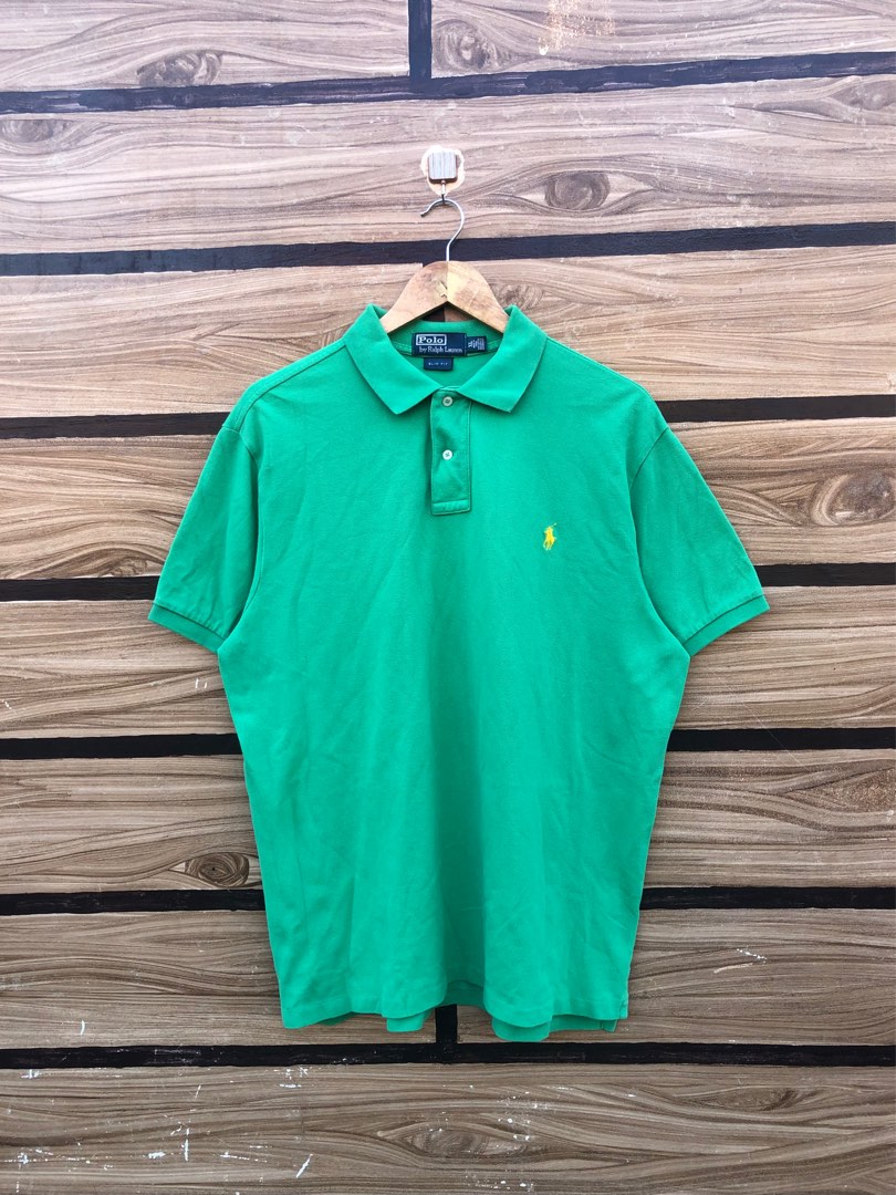 Ralph Lauren Green Polo Shirt, Men's Fashion, Tops & Sets, Tshirts & Polo Shirts on Carousell