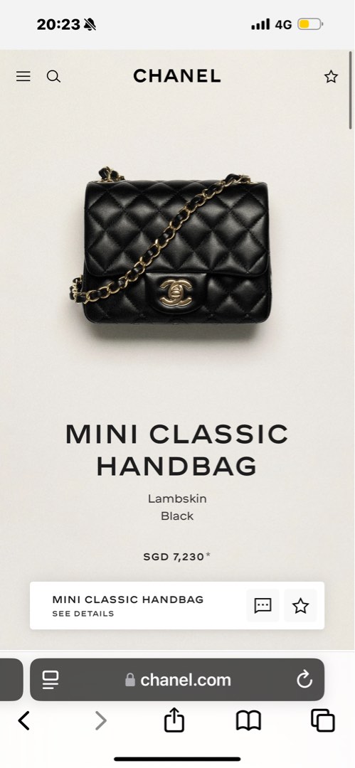 *RARE* MINI CLASSIC HANDBAG Chanel, Women's Fashion, Bags & Wallets ...