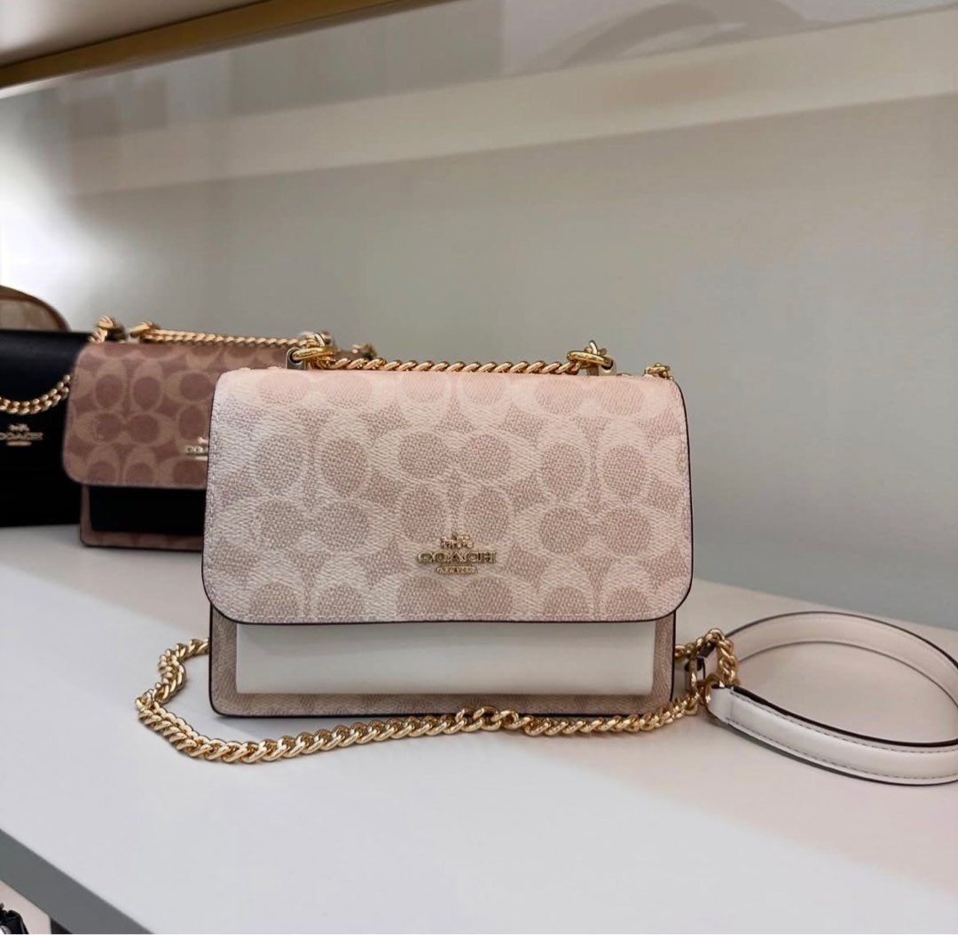 ‼️READY STOCK‼️ Coach Mini Klare Crossbody Bag in Sand/Chalk, Luxury ...