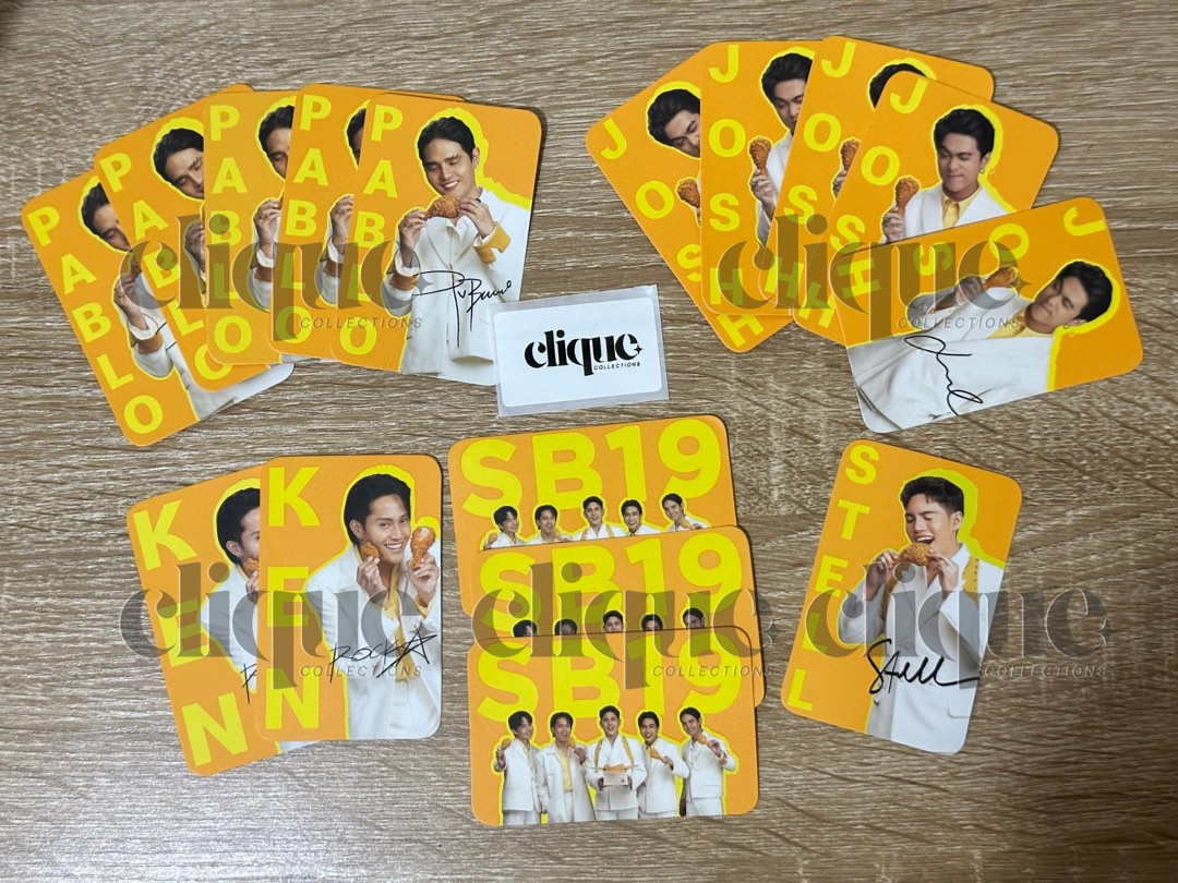 SB19 x McDonalds Photocards, Hobbies & Toys, Memorabilia & Collectibles ...