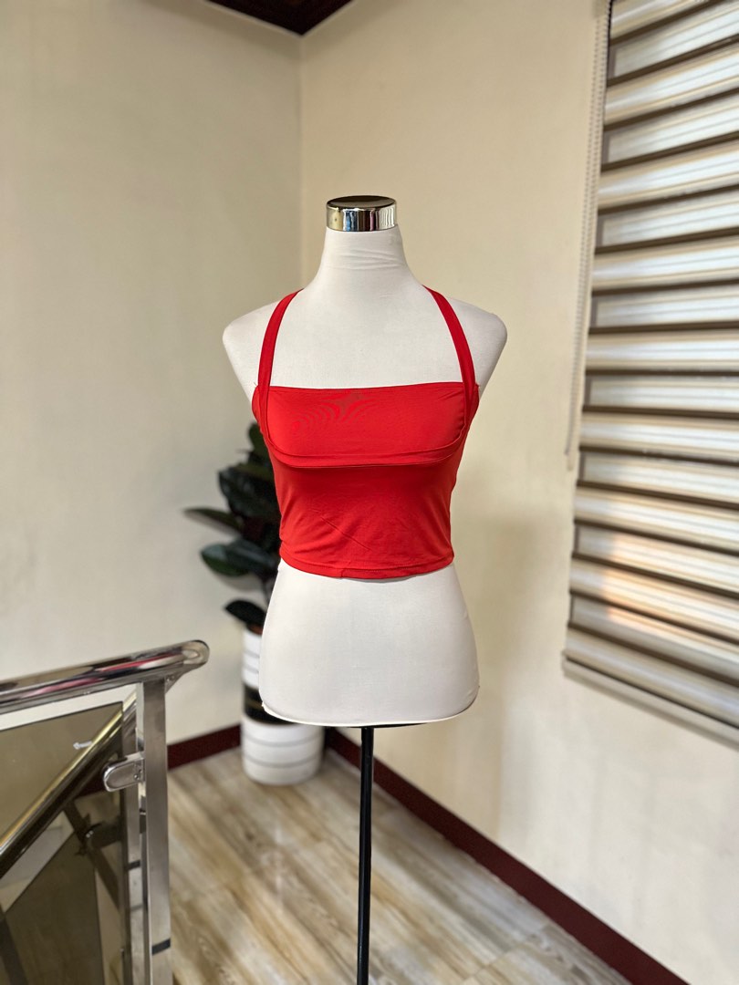 Sexy Tube Red Top Sexy Red Halter Crop Top Red Party Top, Women's ...