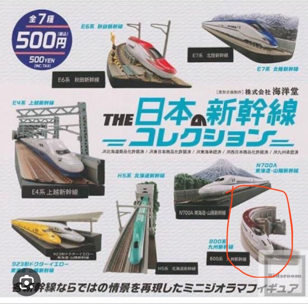 Shinkansen Gashapon Gachapon, Hobbies & Toys, Memorabilia ...
