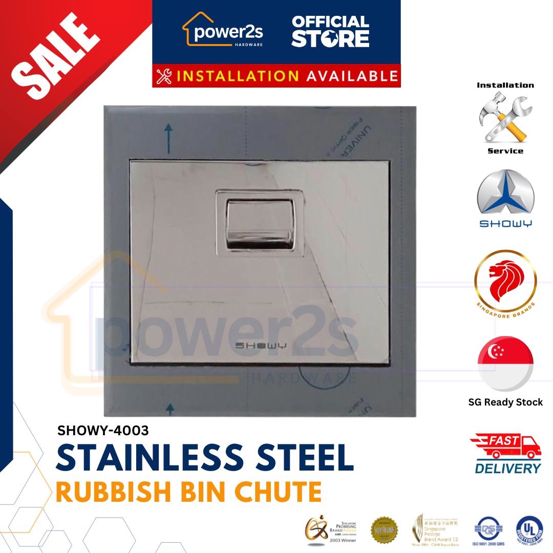 Showy Rubbish Chute Bin / Stainless Steel / LOCAL-4003 / Installation ...
