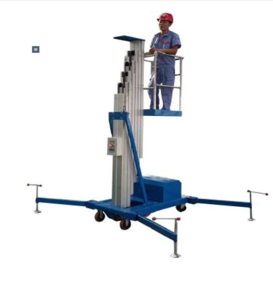 Single mast aluminum lift 10 meters 100 KG, Commercial & Industrial ...