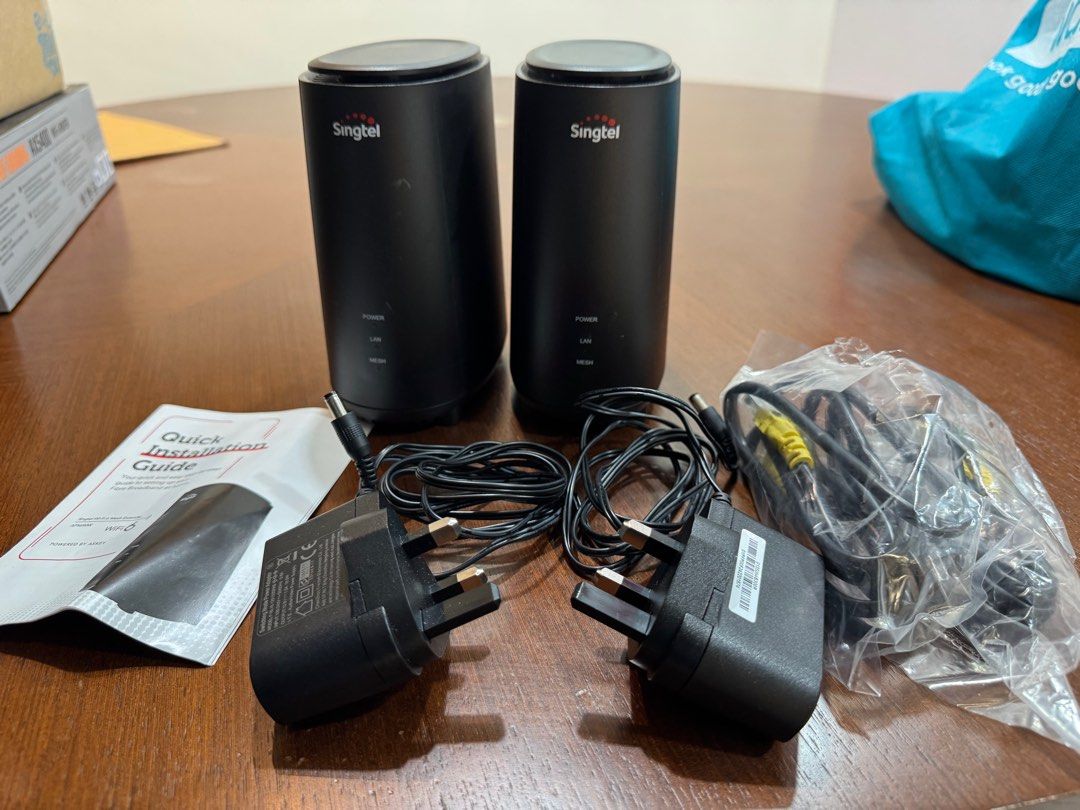 Singtel mesh extender Wifi 6 AX5400 2 pack, Computers & Tech, Parts ...