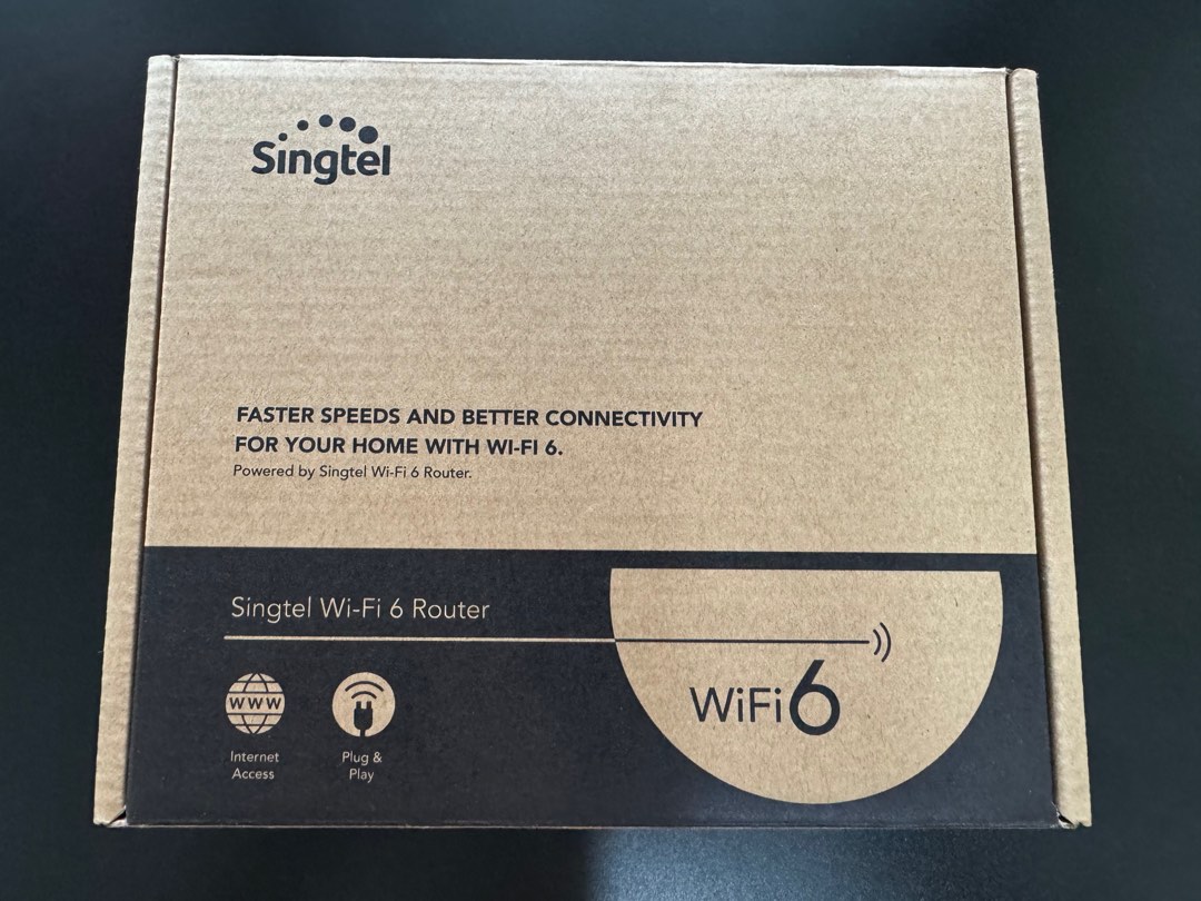 Singtel Wi-Fi 6 Router, Computers & Tech, Parts & Accessories, Networking on Carousell