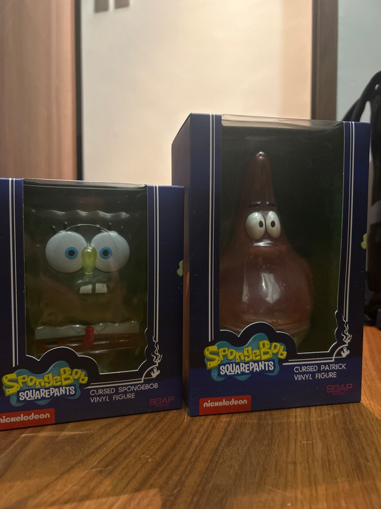 SpongeBob and Patrick ‘cursed limited edition’, 興趣及遊戲, 玩具 & 遊戲類 - Carousell