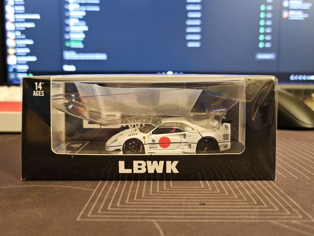 Star Model LBWK Ferrari F40 White with Opening Engine Cover, Hobbies & Toys, Toys & Games on ...