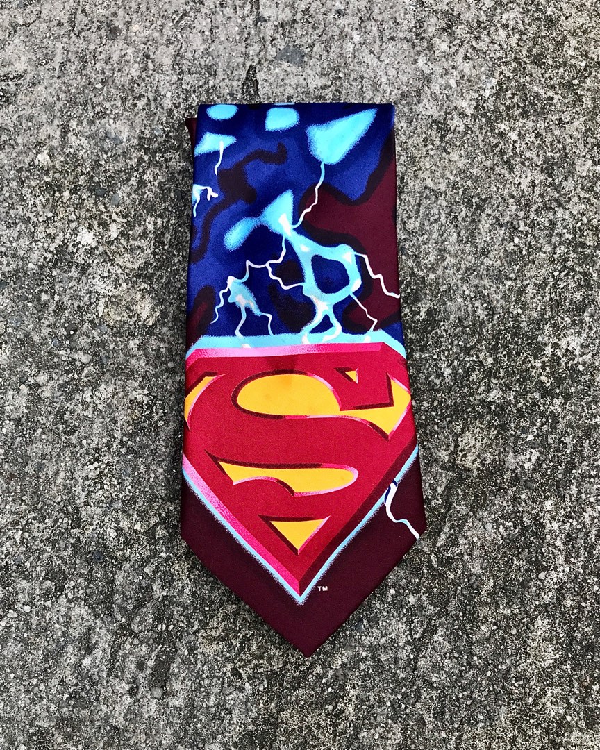 Superman Necktie, Men's Fashion, Watches & Accessories, Ties on Carousell